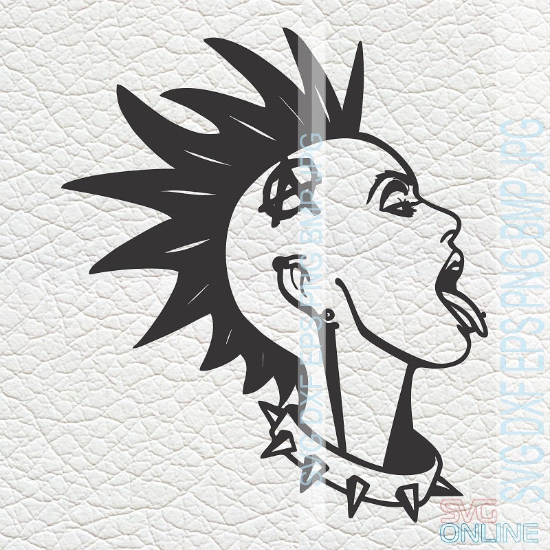 Punk SVG Dxf Png Clipart Vector Cricut Cut Cutting Cnc - Etsy Ireland