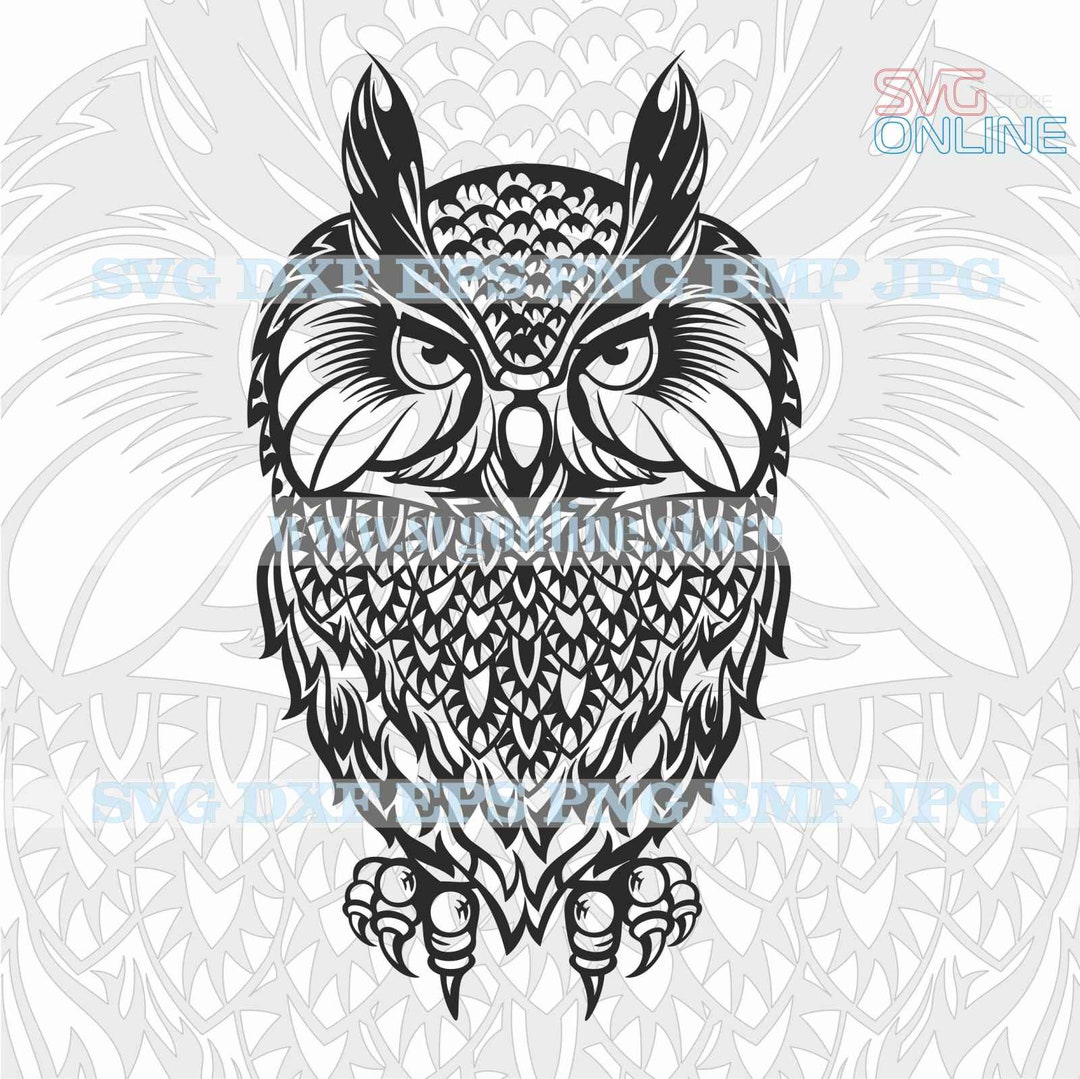 The Owl SVG Dxf Png Clipart Vector Cricut Cut Cutting Cnc - Etsy