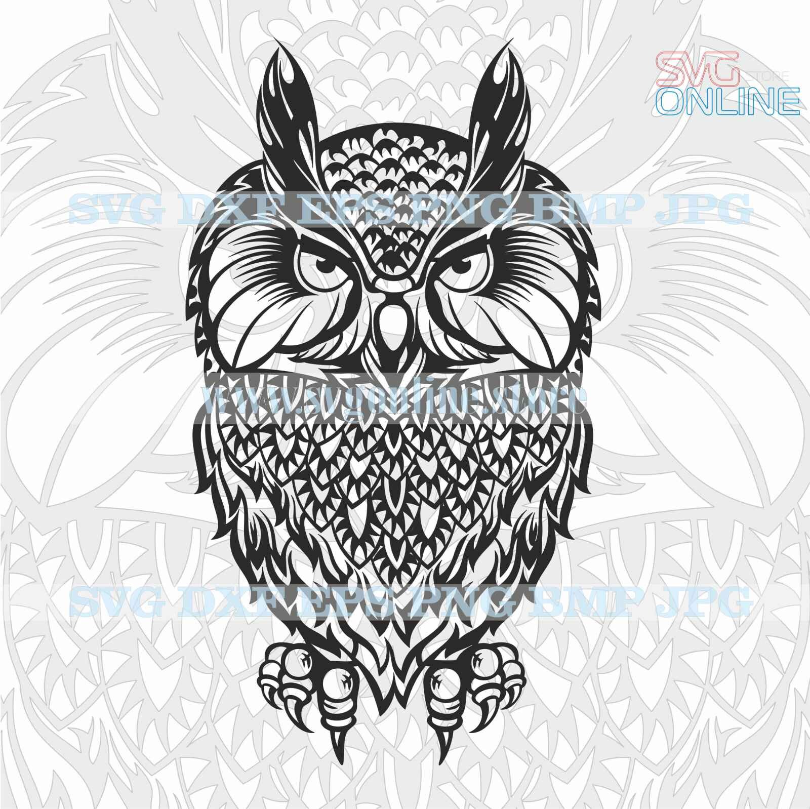 The Owl SVG dxf png clipart vector cricut cut cutting cnc | Etsy