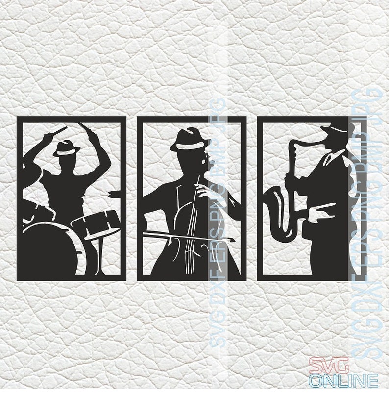 Jazz SVG Dxf Png Clipart Vector Cricut Cut Cutting Cnc - Etsy