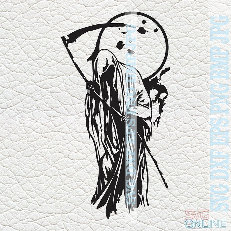 Death Grim Reaper SVG Dxf Png Clipart Vector Cricut Cut - Etsy
