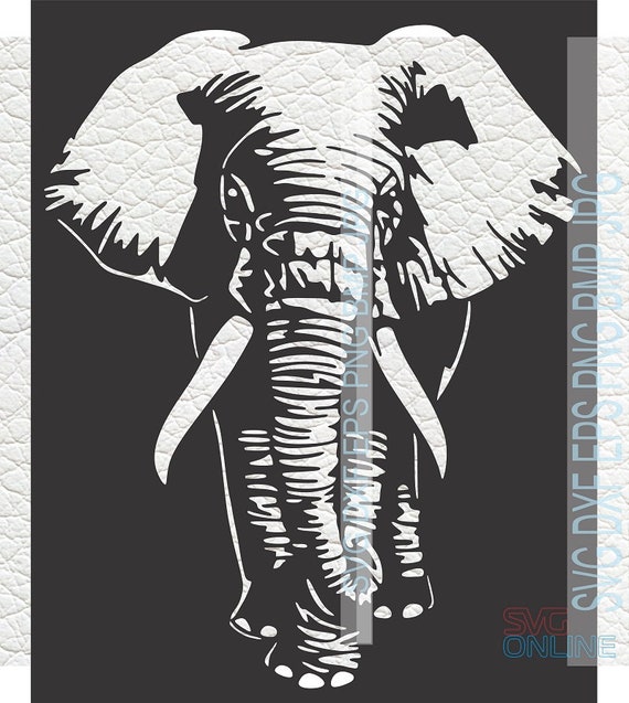 Drawing & Illustration Art & Collectibles Elephant SVG dxf png clipart ...