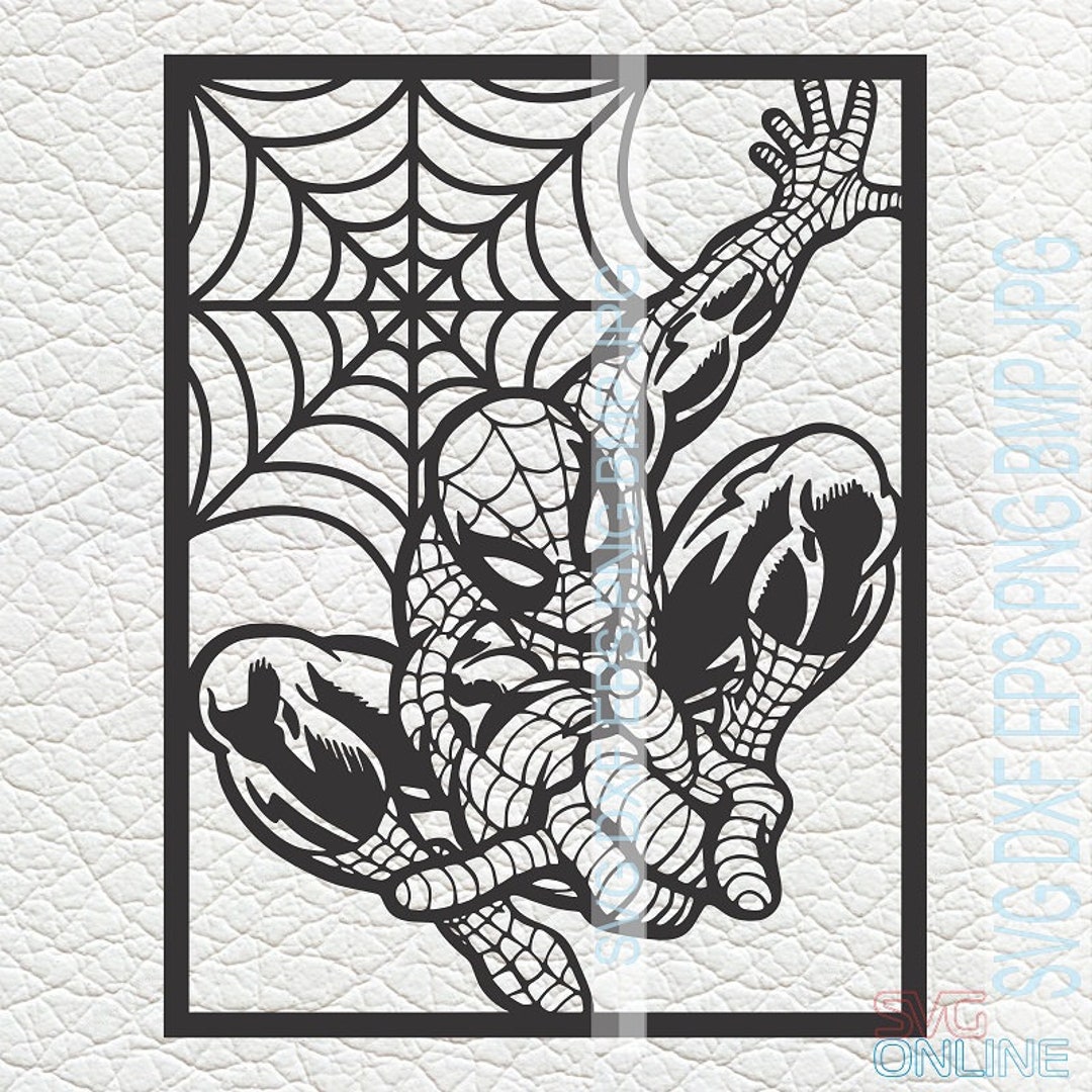 Spiderman SVG Dxf Png Clipart Vector Cricut Cut Cutting Cnc - Etsy UK