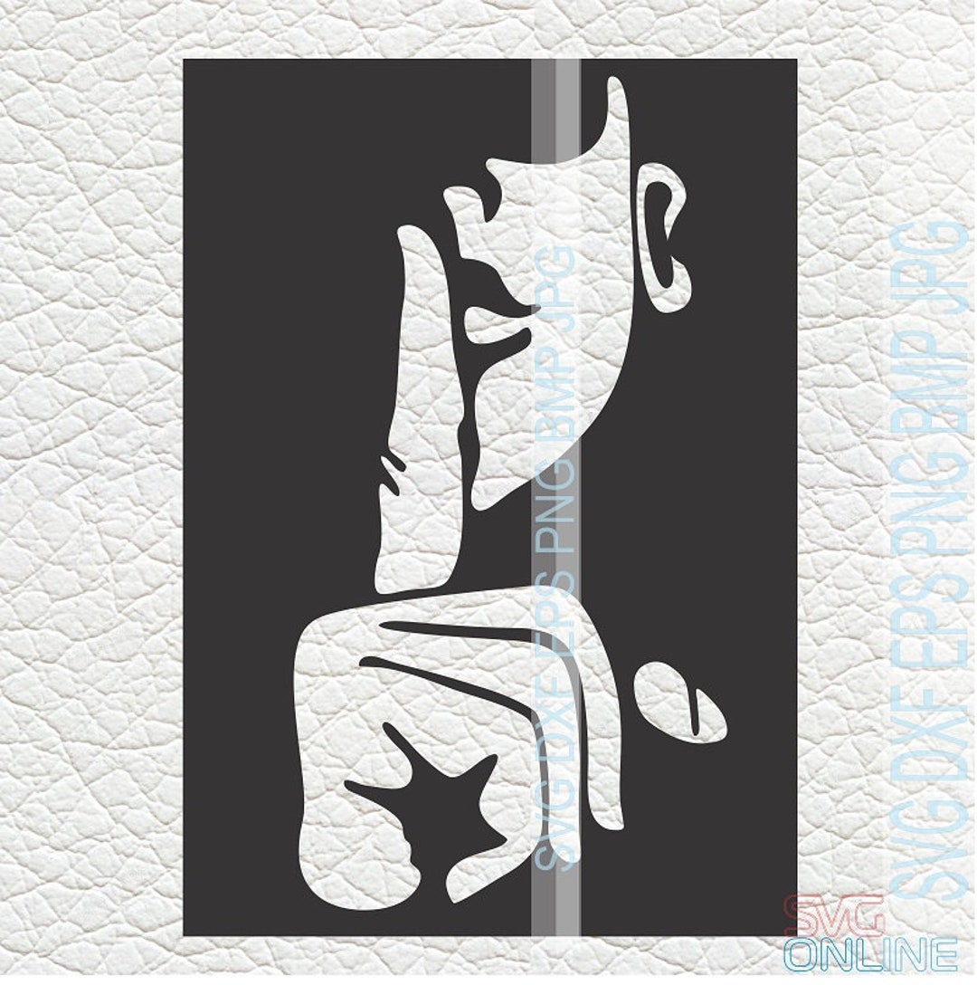 Silence SVG Dxf Png Clipart Vector Cricut Cut Cutting Cnc - Etsy