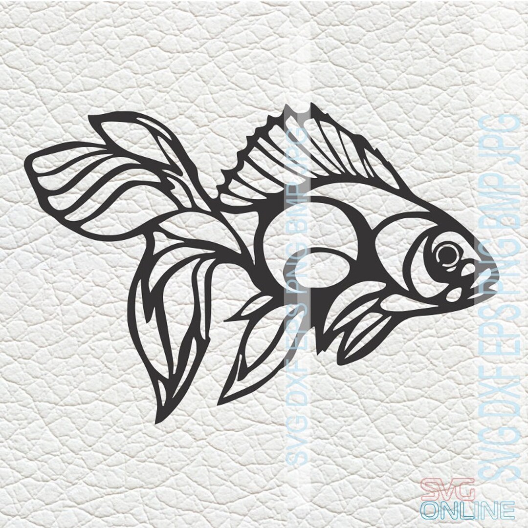 Gold Fish SVG Dxf Png Clipart Vector Cricut Cut Cutting Cnc - Etsy