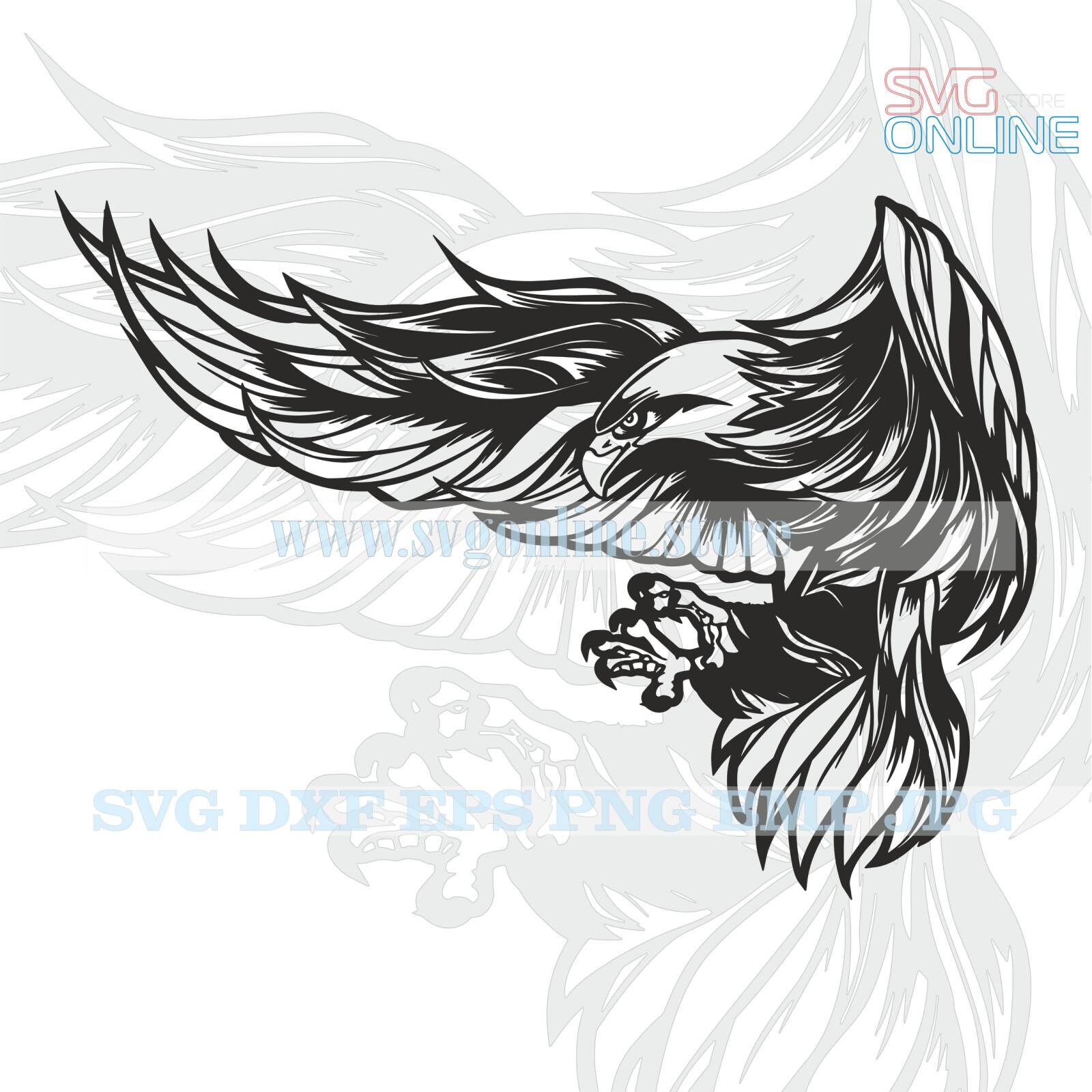 Eagle SVG dxf png clipart vector cricut cut cutting cnc | Etsy
