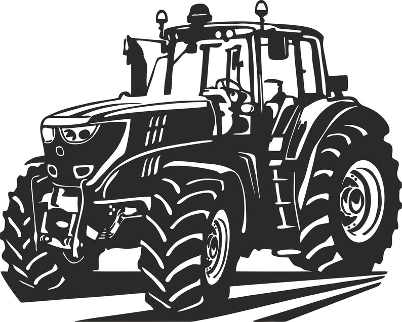 Tractor SVG Dxf Png Clipart Vector Cricut Cut Cutting Cnc | Etsy