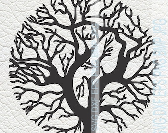 Round Tree Svg | Etsy