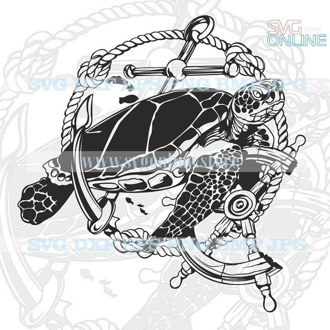 Turtle SVG Dxf Png Clipart Vector Cricut Cut Cutting Cnc - Etsy