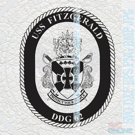 USS Fitzgerald DDG 62 SVG Dxf Png Clipart Vector Cricut Cut - Etsy ...