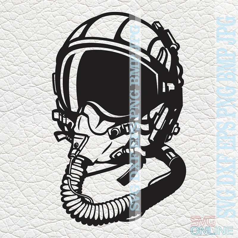 Military Pilot Helmet SVG Dxf Png Clipart Vector Cricut Cut - Etsy UK