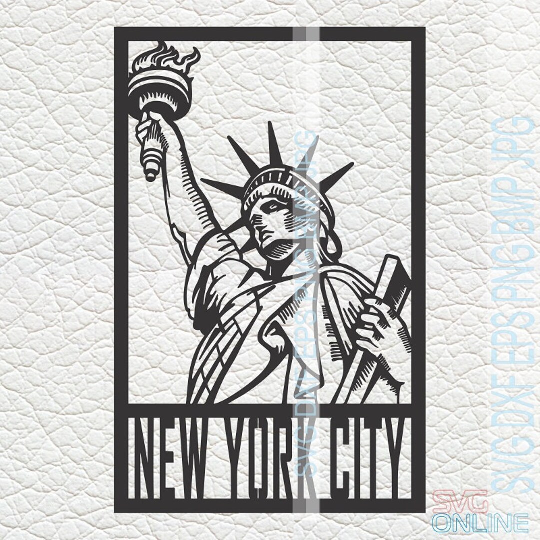 New York City SVG Dxf Png Clipart Vector Cricut Cut Cutting Cnc - Etsy