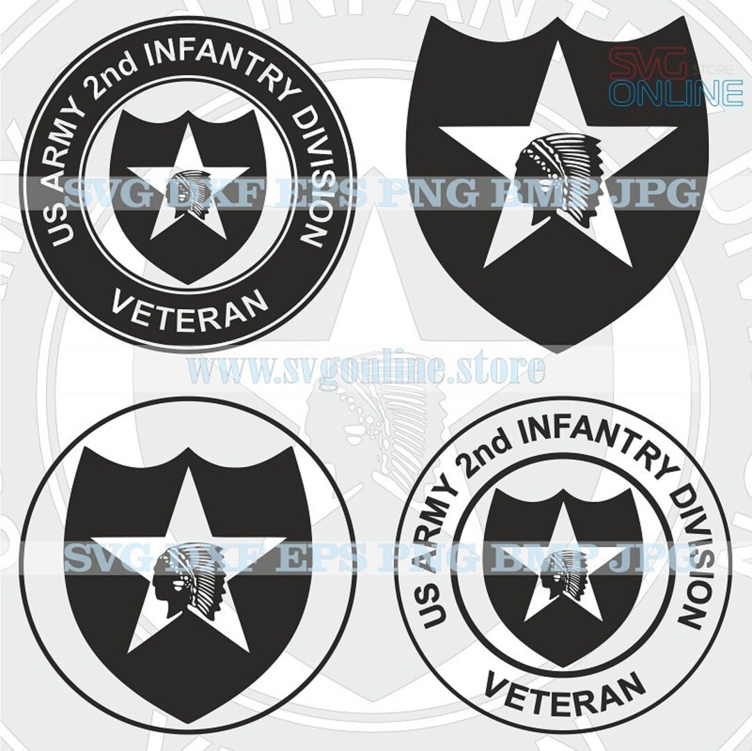 2nd Infantry Division SVG Dxf Clipart Vector Cricut Cut Cutting Cnc - Etsy
