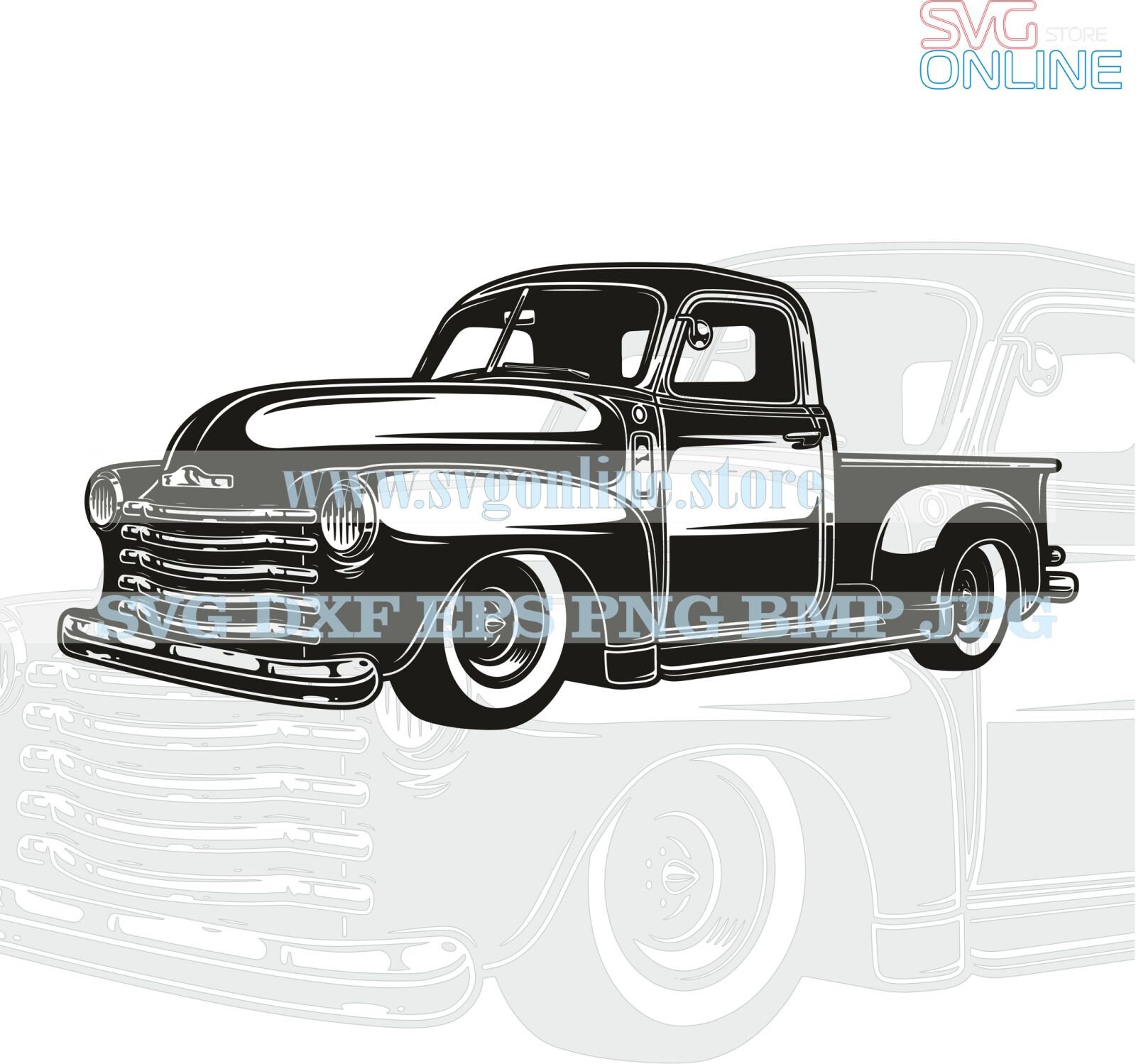 The old car SVG dxf png clipart vector cricut cut cutting cnc | Etsy