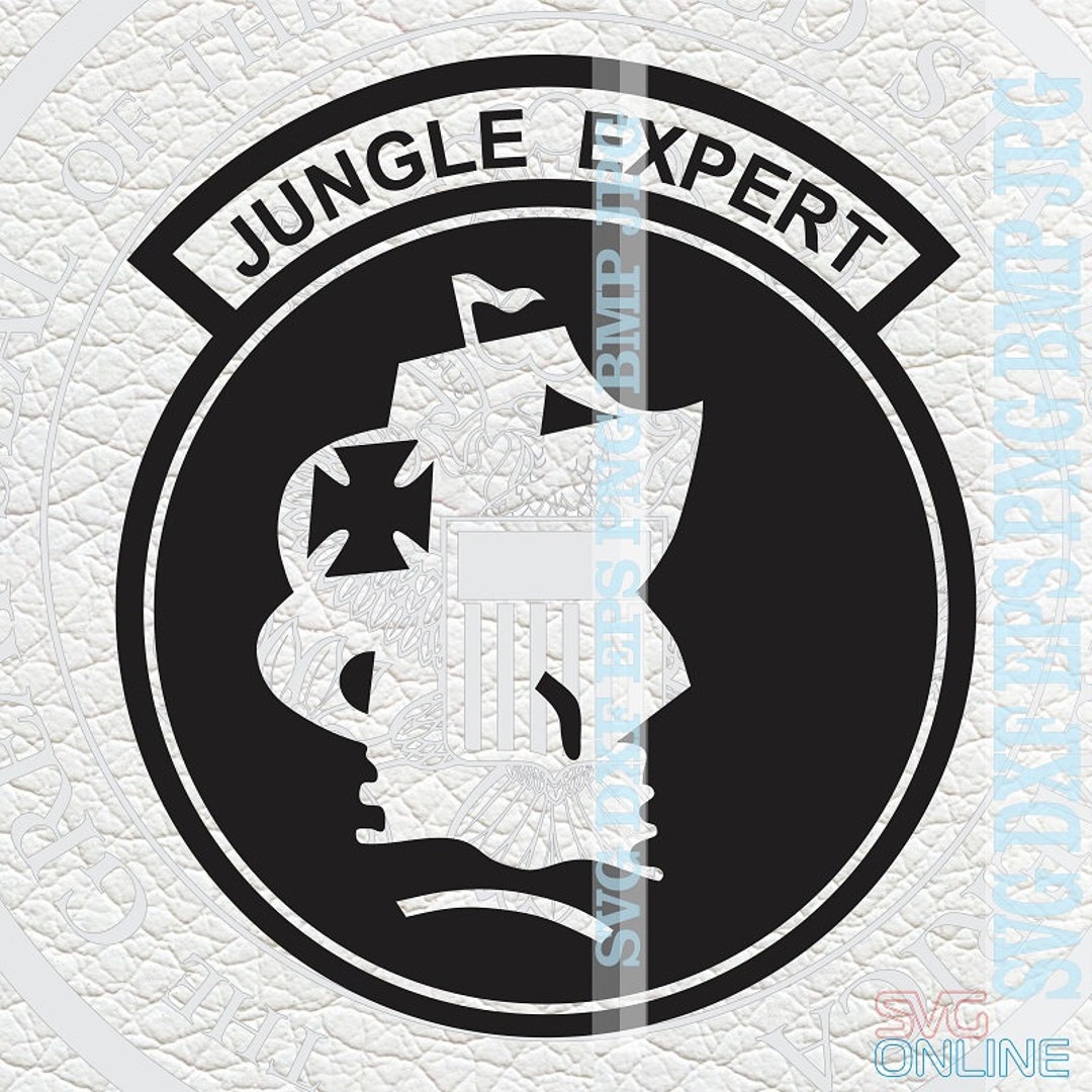 USARSO Jungle Expert SVG Dxf Png Clipart Vector Cricut Cut Cutting Cnc ...