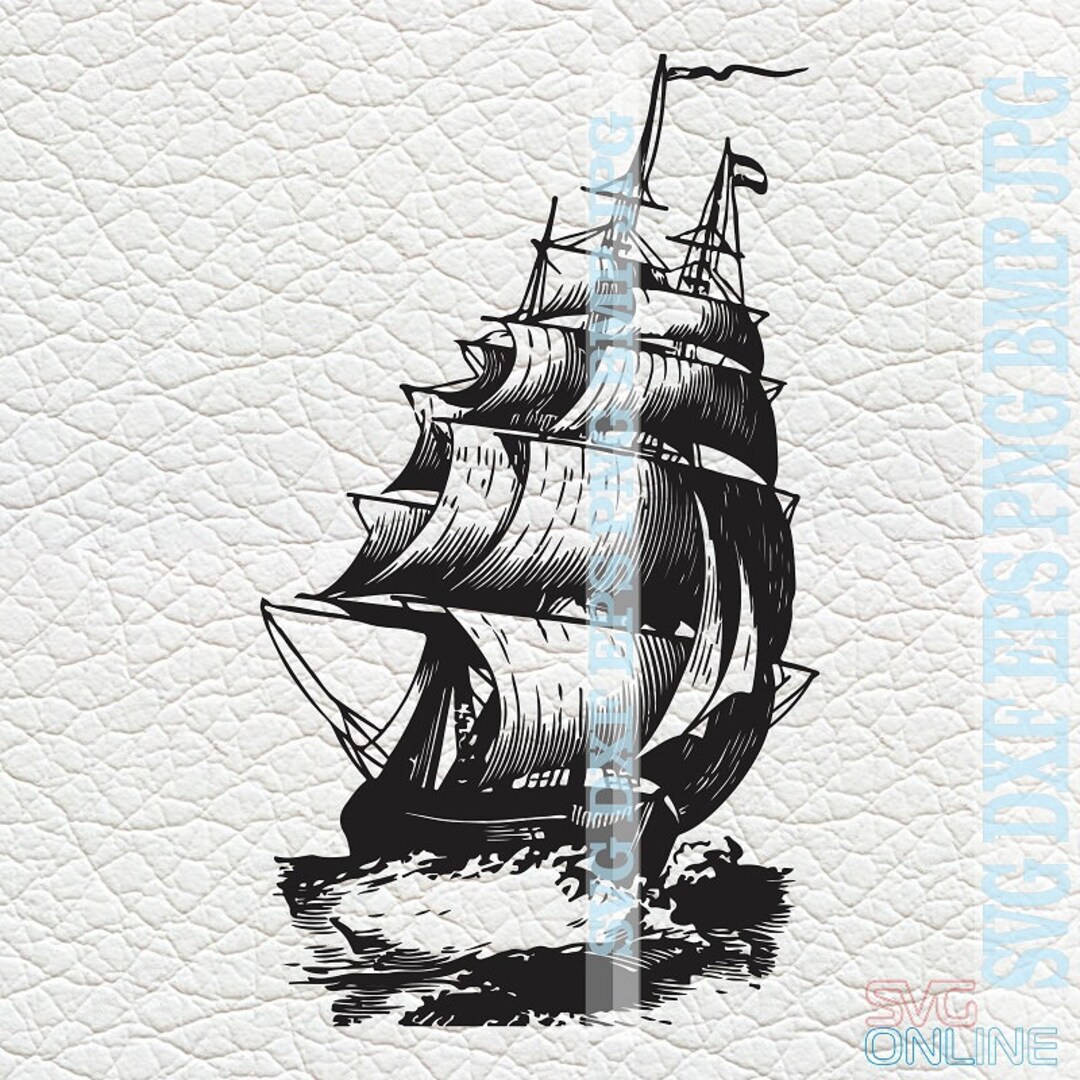 Ship SVG Dxf Png Clipart Vector Cricut Cut Cutting Cnc - Etsy