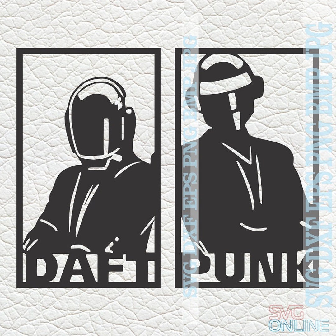Daft Punk SVG Dxf Png Clipart Vector Cricut Cut Cutting Cnc - Etsy