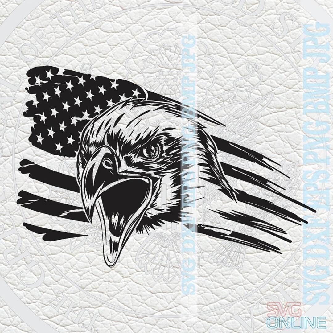 Amerikanischer Adler SVG dxf png Clipart Vektor cricut cut schneiden ...