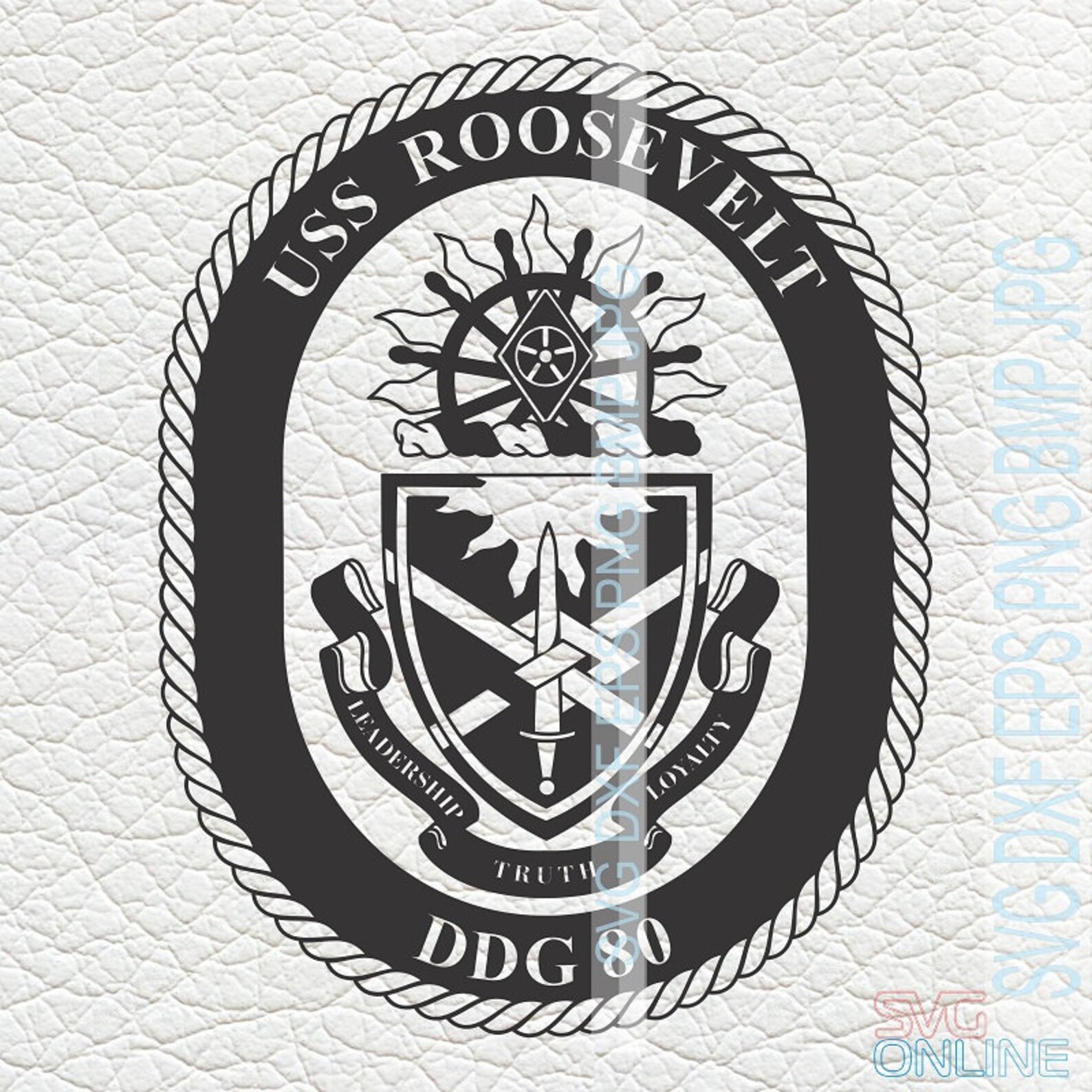 USS ROOSEVELT DDG 80 Svg Dxf Png Clipart Vector Cricut Cut - Etsy