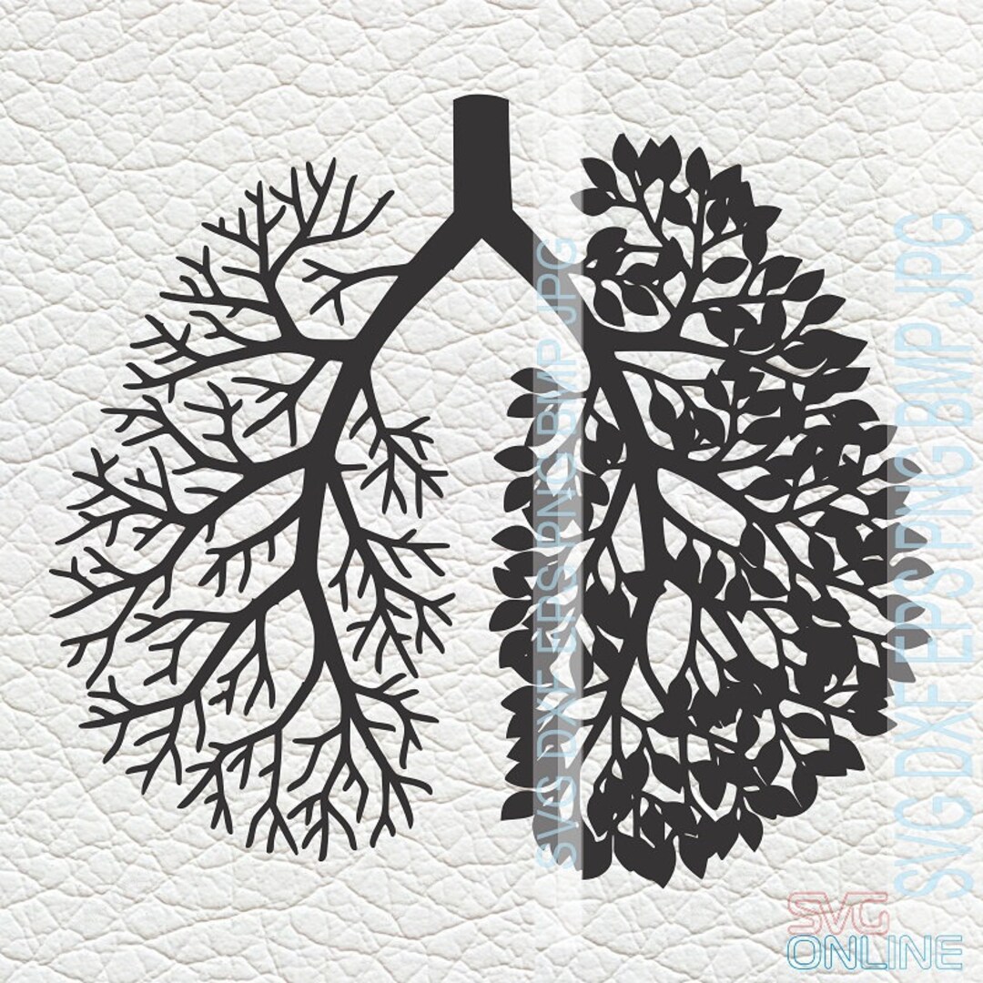 Tree Lungs SVG Dxf Png Clipart Vector Cricut Cut Cutting Cnc - Etsy