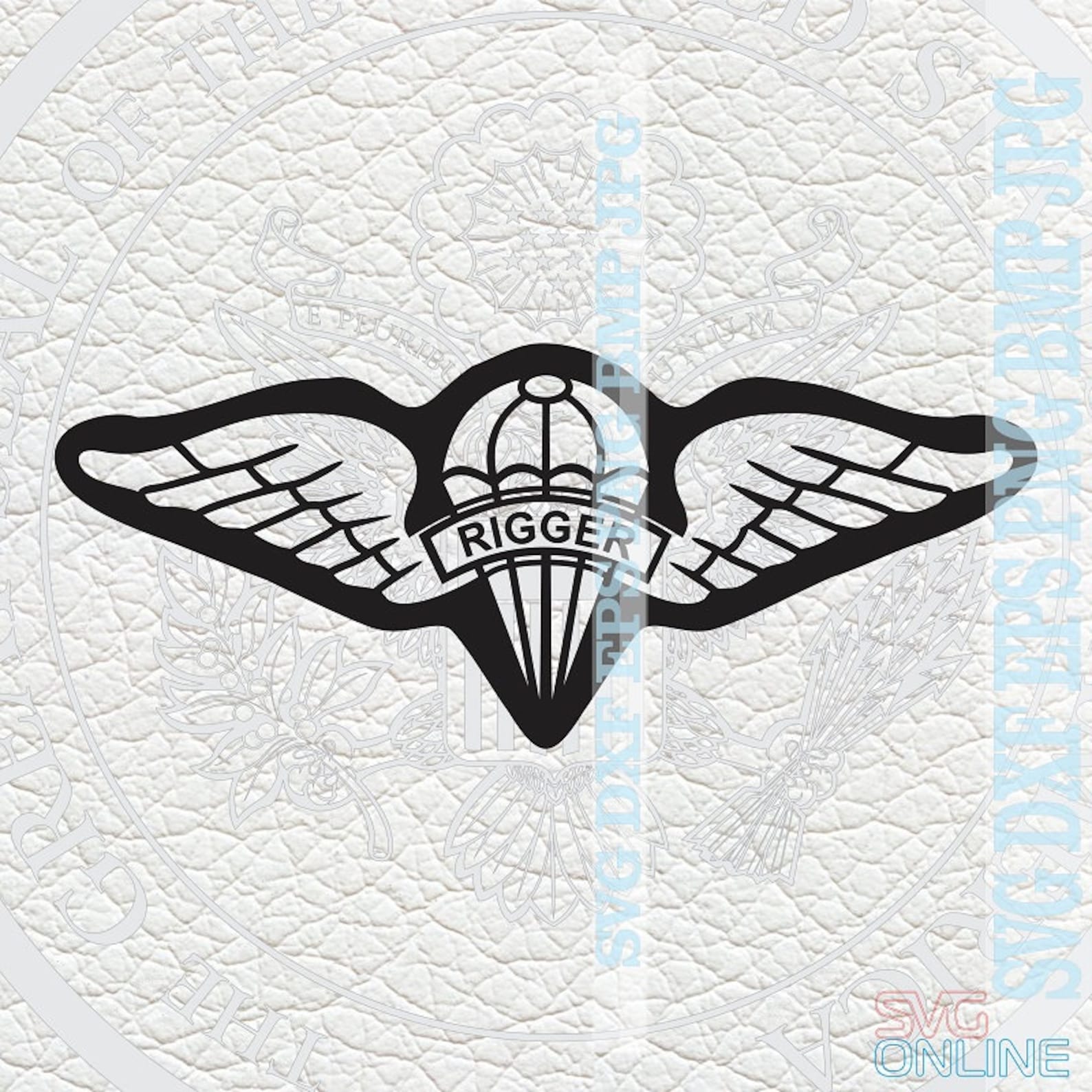 US Army Rigger Wings SVG dxf png clipart vector cricut cut | Etsy