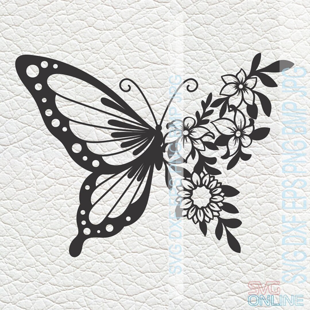 Butterfly SVG Dxf Png Clipart Vector Cricut Cut Cutting Cnc - Etsy