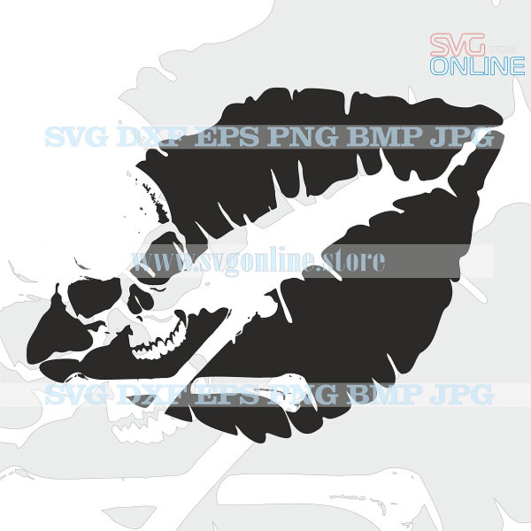 Skull Lips SVG Dxf Png Clipart Vector Cricut Cut Cutting Cnc - Etsy