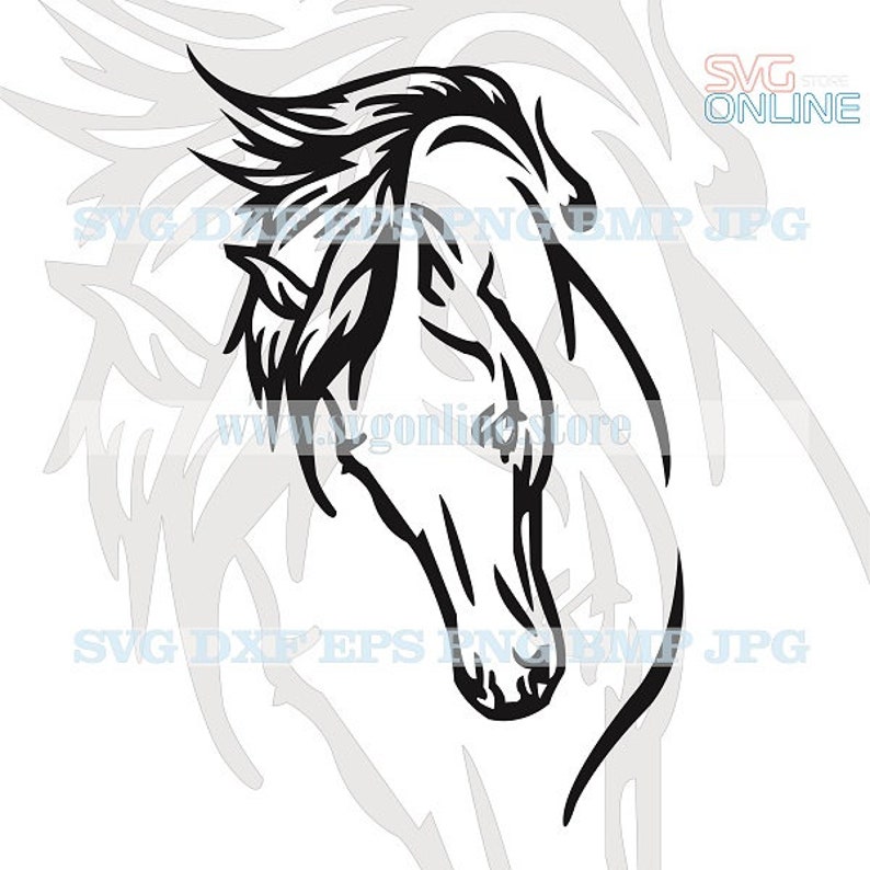 Caballo SVG dxf png clipart vector cricut corte cnc - Etsy México