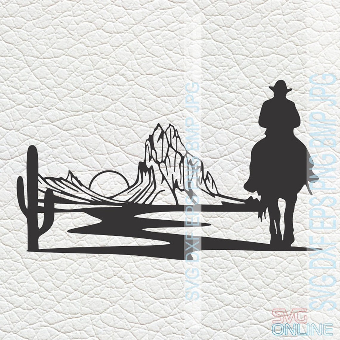 Cowboy SVG Dxf Png Clipart Vector Cricut Cut Cutting Cnc - Etsy