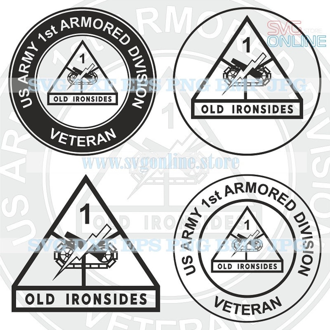 1st Armored Division SVG Dxf Clipart Vector Cricut Cut Cutting Cnc - Etsy