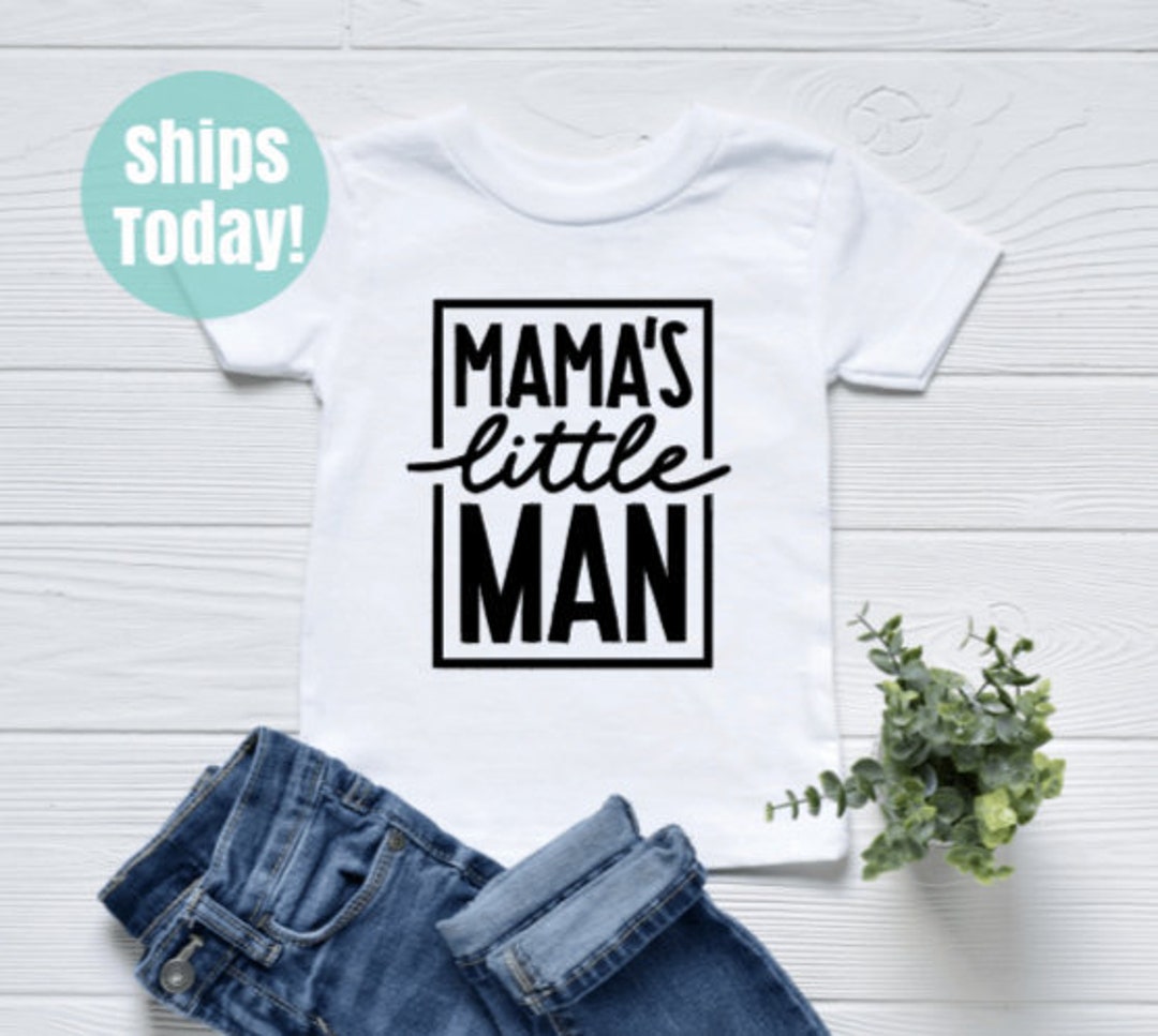 Mama's Little Man , Funny Kids T-shirt, Toddler Shirt, Momma Shirt ...