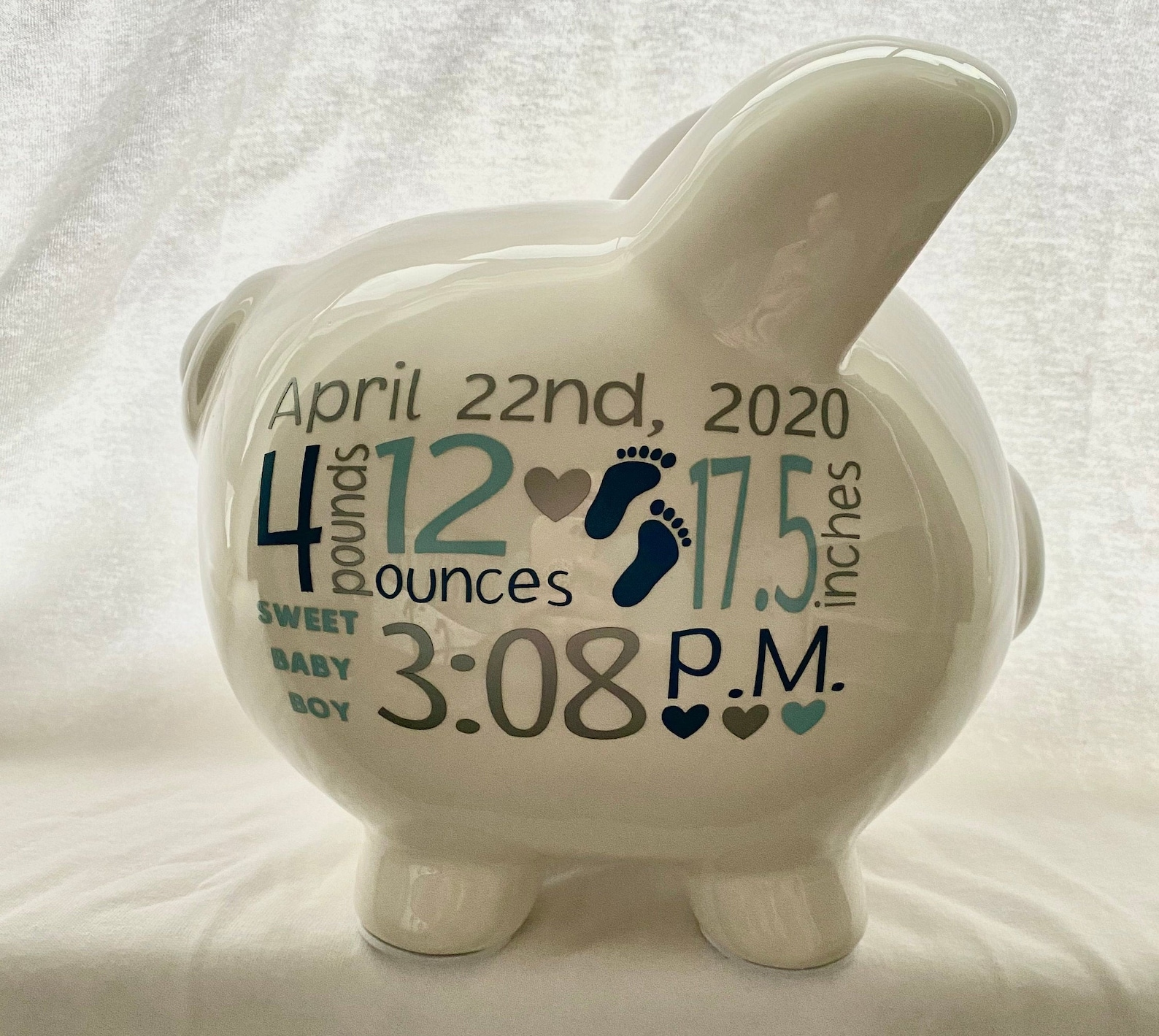 Personalized Piggy Bank Baby Piggy Bank Baby Gift Baby Boy - Etsy
