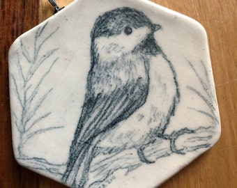 Chickadee Wall Decal - Etsy