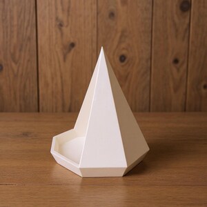 Pyramidal Tray | Geometric Pyramid Organizer | Jewelry & LED Tealight ...
