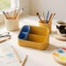 Multi-compartment Desk Organizer Set | Printed Office Storage | Ribbed ...