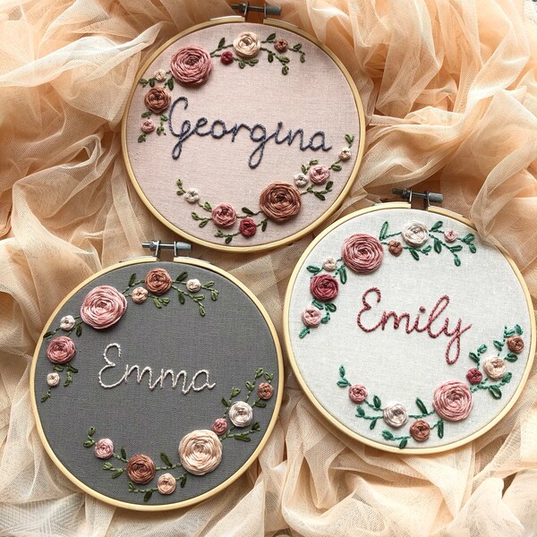 Custom Hoop Embroidery - Etsy