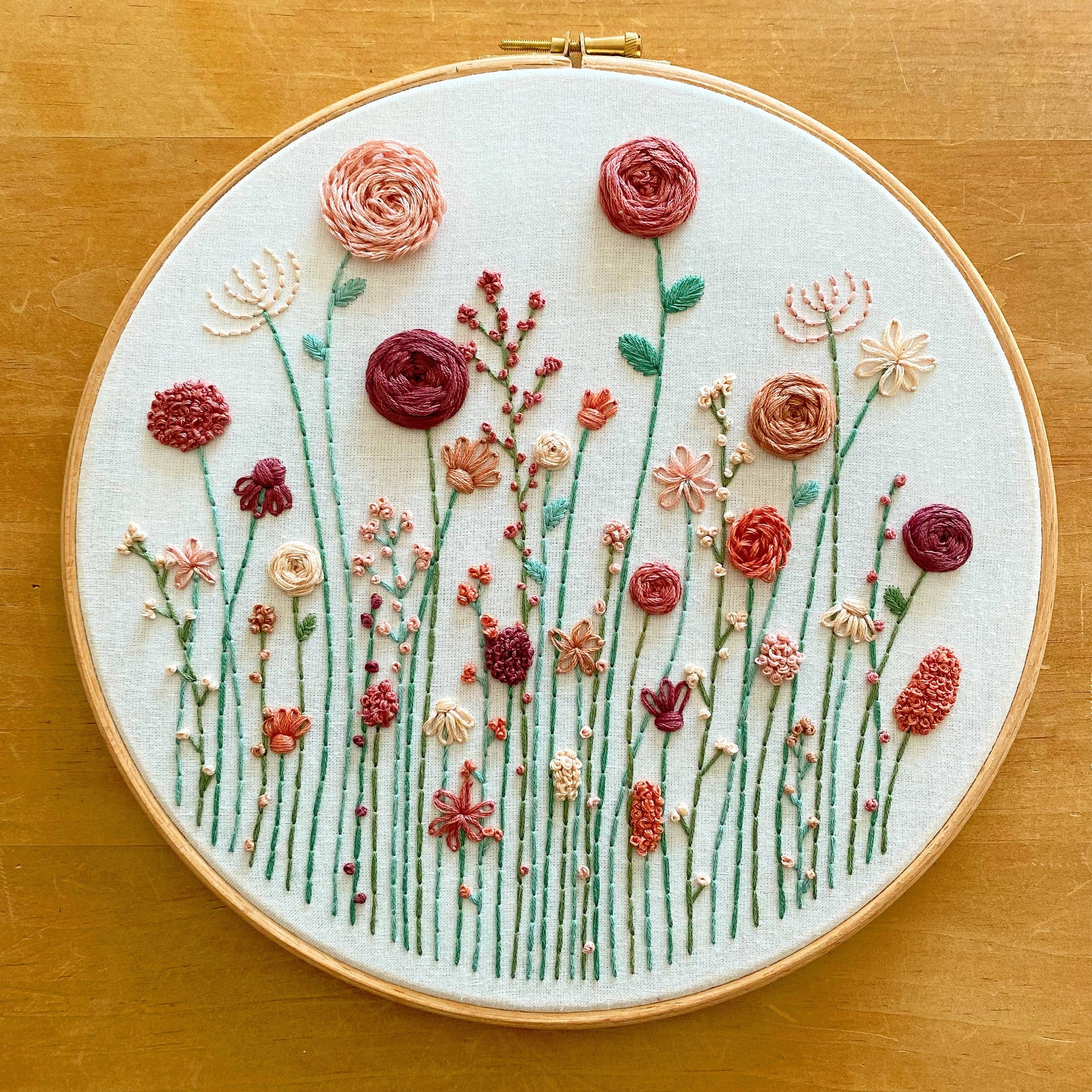 Wildflower Wilderness Floral Embroidery Pattern Embroidery - Etsy