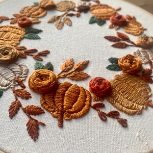 Pumpkin Season | Autumn Fall | Embroidery Hoop Art PDF Pattern ...