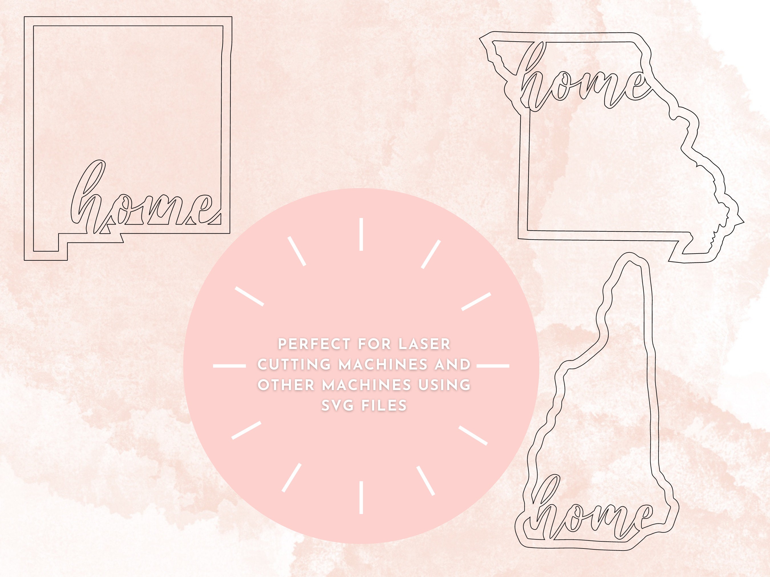 USA State SVG Bundle | All 50 States | File Only - Etsy