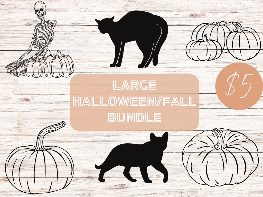Halloween/fall SVG Bundle | Black Cat SVG Bundle | Spider SVG Bundle - Etsy