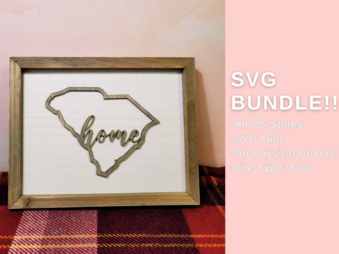 USA State SVG Bundle | All 50 States | File Only - Etsy