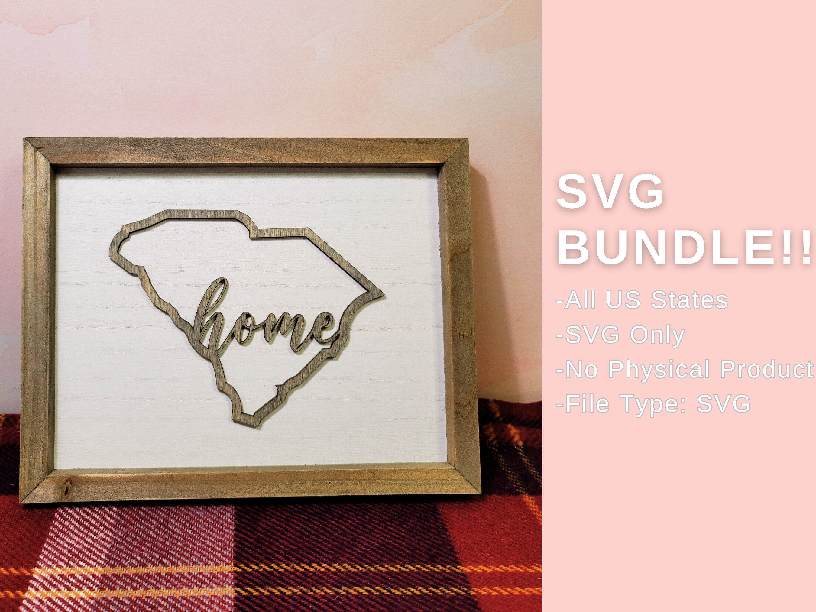 USA State SVG Bundle | All 50 States | File Only - Etsy