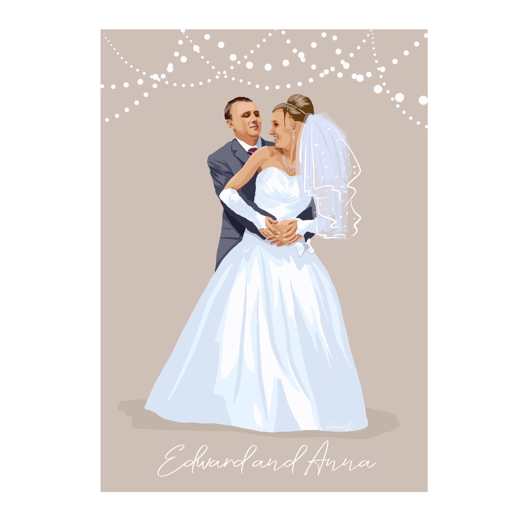 Wedding Portrait From Photo, Wedding Portrait, Wedding, Holiday ...