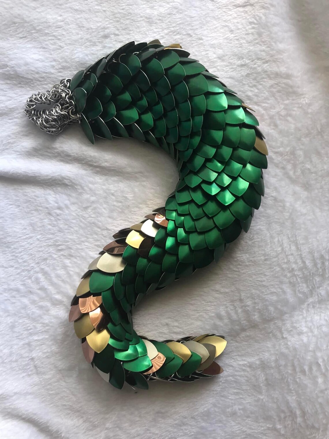 Tutorial: Dragon Tail - Scalemaille - Wearable - Chainmail - Internal ...