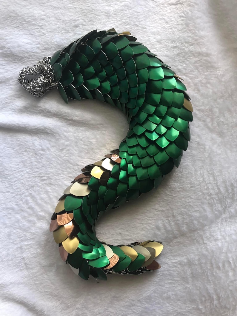 Tutorial: Dragon Tail - Scalemaille - Wearable - Chainmail - Internal ...