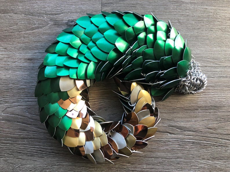 Tutorial: Dragon Tail - Scalemaille - Wearable - Chainmail - Internal ...