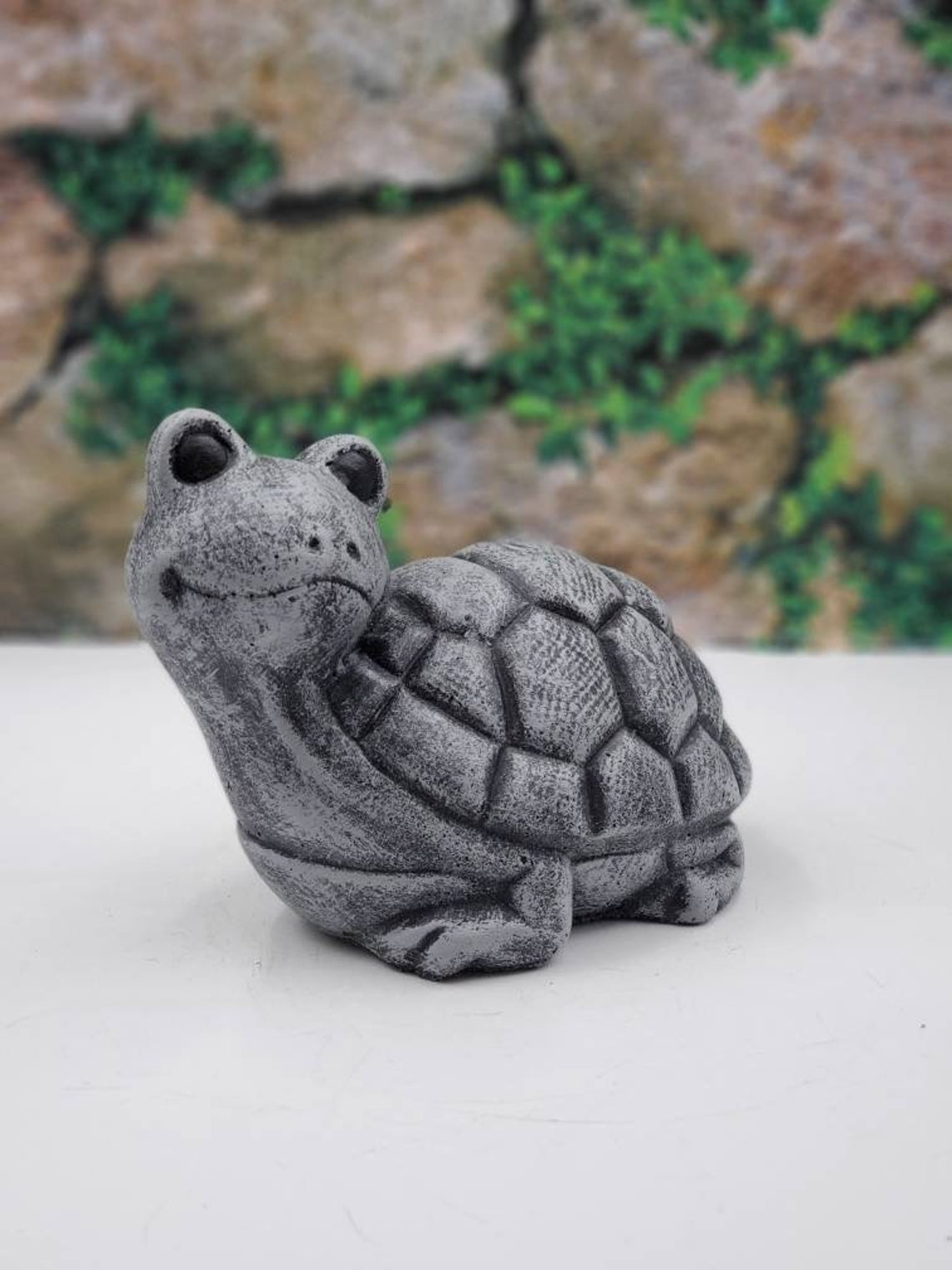 Turtle Statue Concrete Turtle Statue Handmade Concrete | Etsy