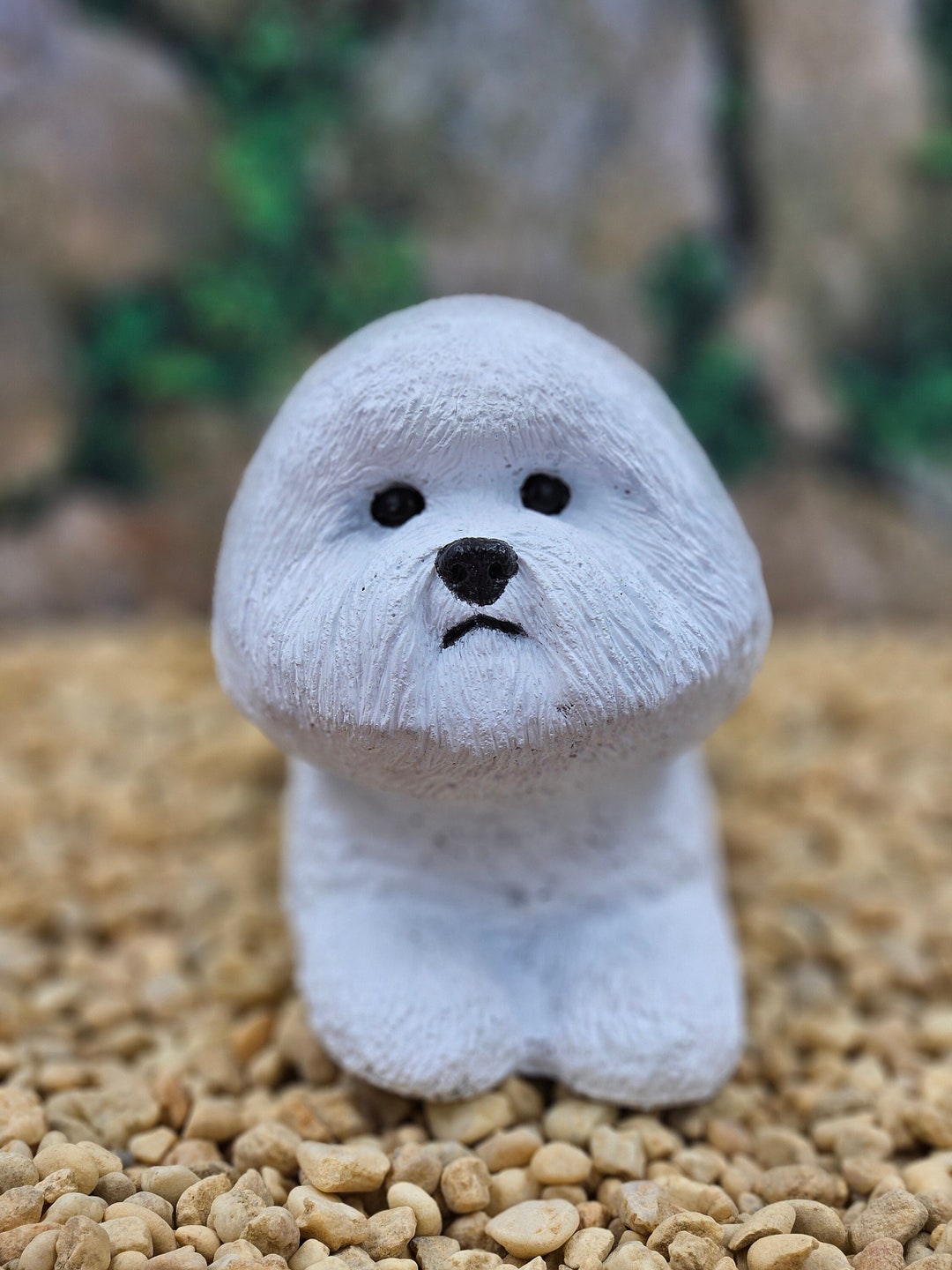 Bichon Statue, Bichon Frise Statue, Bichon Handmade Concrete Statue ...