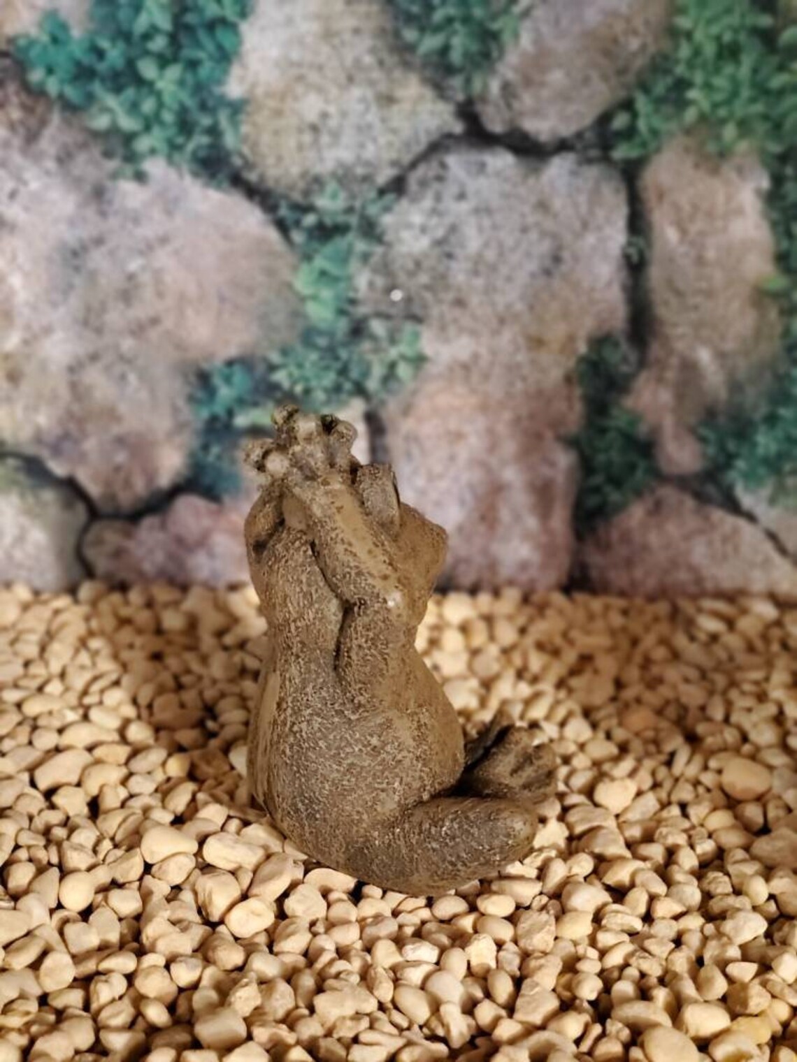 Frog Statue Yoga Zen Garden Frog Statue Zen Frog Handmade - Etsy