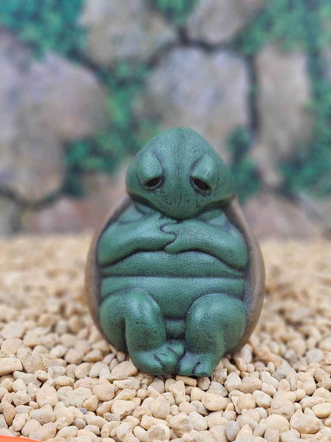 Turtle Statue, Concrete Turtle Statue, Handmade Concrete Turtle Decor ...